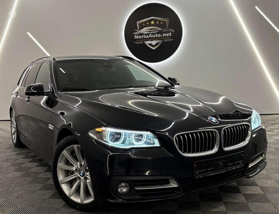 Black BMW 535 2016 in Marijampole, with an engine capacity of 2.99 L and mileage of 245 thousand km for 13850 €, photo 1 on AUTOMOTO.COM.LV