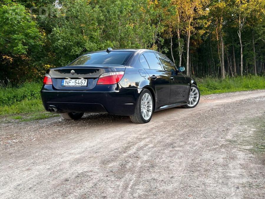 Blue BMW 535 2005 in Jelgava, with an engine capacity of 3.00 L and mileage of 0 thousand km for 3990 €, photo 5 on AUTOMOTO.COM.LV