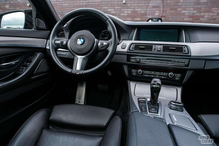 Blue BMW 535 2014 in Kaunas, with an engine capacity of 3.00 L and mileage of 262 thousand km for 16450 €, photo 16 on AUTOMOTO.COM.LV