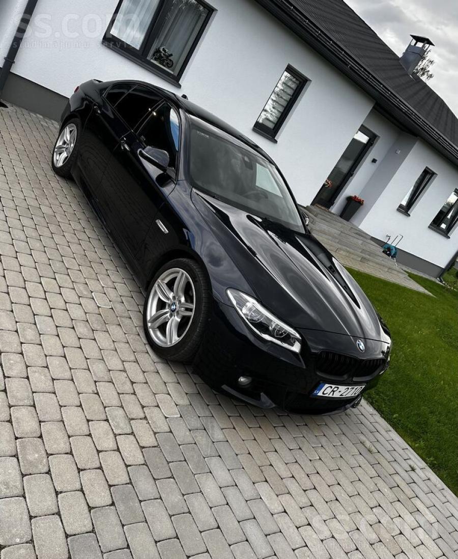 Blue BMW 535 2014 in Riga, with an engine capacity of 3.00 L and mileage of 186 thousand km for 17527 €, photo 1 on AUTOMOTO.COM.LV