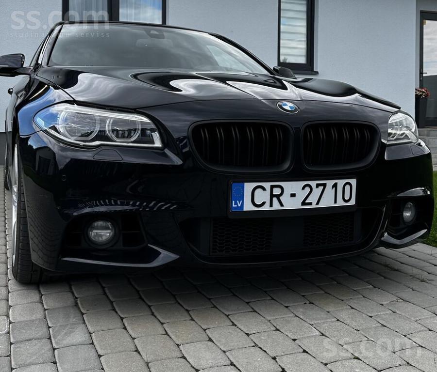 Blue BMW 535 2014 in Riga, with an engine capacity of 3.00 L and mileage of 186 thousand km for 17527 €, photo 3 on AUTOMOTO.COM.LV