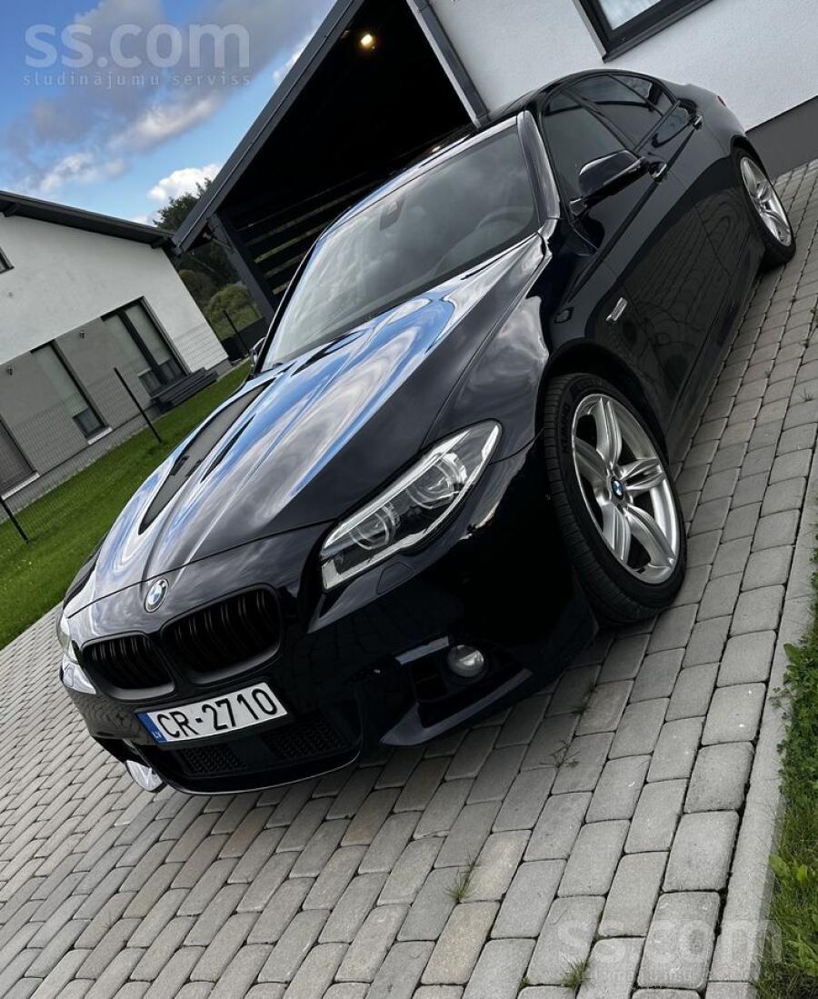 Blue BMW 535 2014 in Riga, with an engine capacity of 3.00 L and mileage of 186 thousand km for 17527 €, photo 4 on AUTOMOTO.COM.LV
