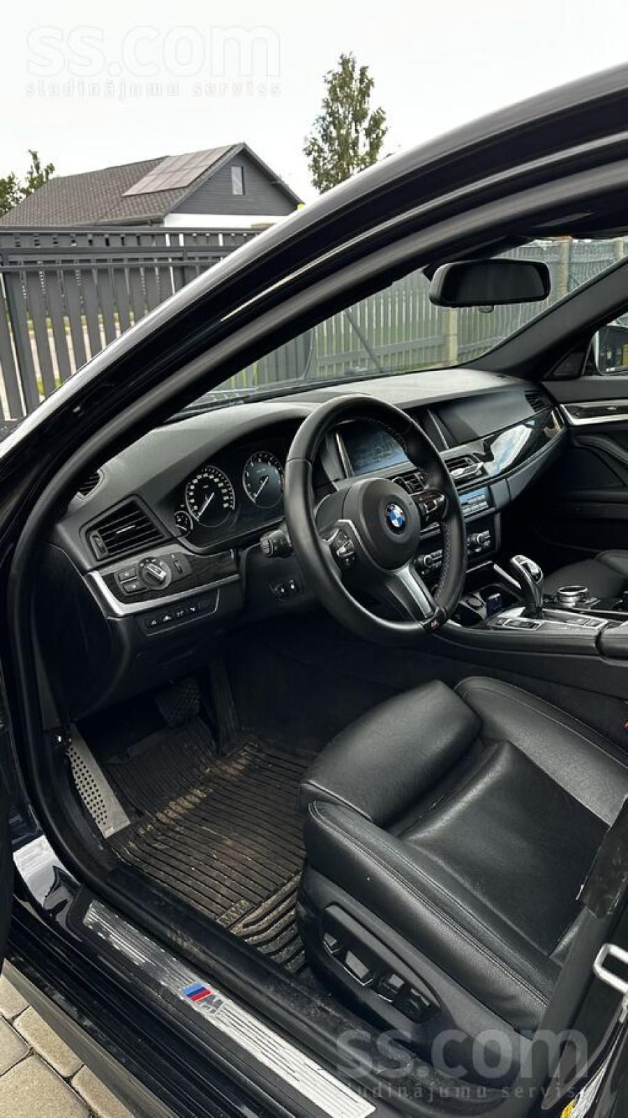 Blue BMW 535 2014 in Riga, with an engine capacity of 3.00 L and mileage of 186 thousand km for 17527 €, photo 7 on AUTOMOTO.COM.LV