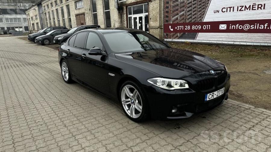 Blue BMW 535 2014 in Riga, with an engine capacity of 3.00 L and mileage of 186 thousand km for 17527 €, photo 17 on AUTOMOTO.COM.LV