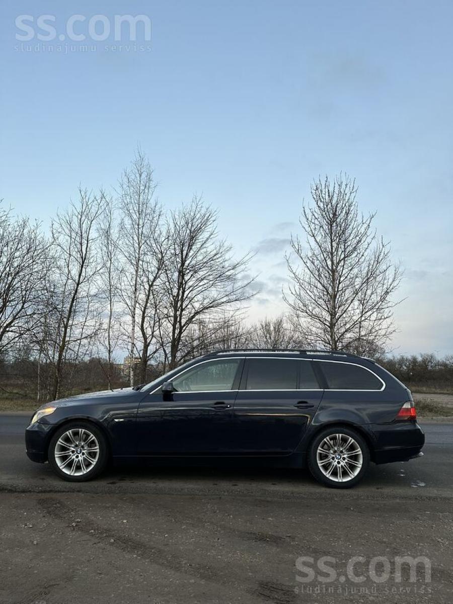 Blue BMW 535 2004 in Riga, with an engine capacity of 3.00 L and mileage of 0 thousand km for 3200 €, photo 6 on AUTOMOTO.COM.LV