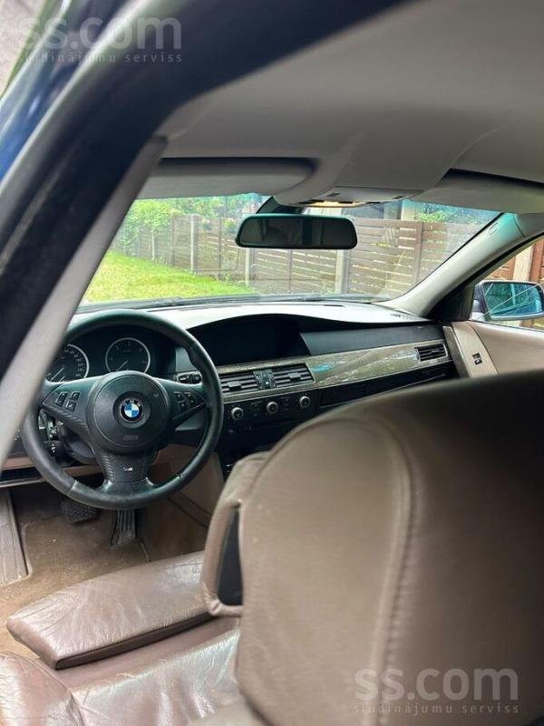 Blue BMW 535 2004 in Riga, with an engine capacity of 3.00 L and mileage of 560 thousand km for 4500 €, photo 5 on AUTOMOTO.COM.LV