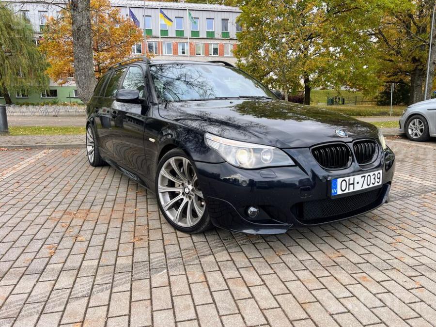 Blue BMW 535 2005 in Riga, with an engine capacity of 3.00 L and mileage of 320 thousand km for 6750 €, photo 1 on AUTOMOTO.COM.LV