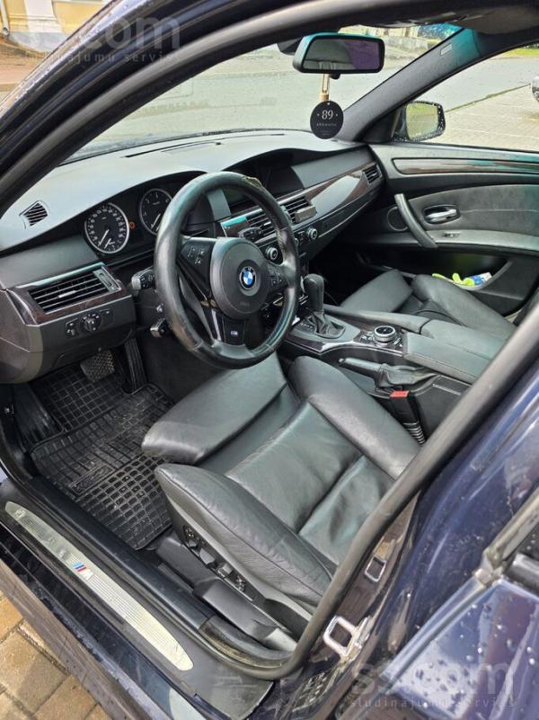 Blue BMW 535 2005 in Rezekne, with an engine capacity of 3.00 L and mileage of 388 thousand km for 5800 €, photo 6 on AUTOMOTO.COM.LV