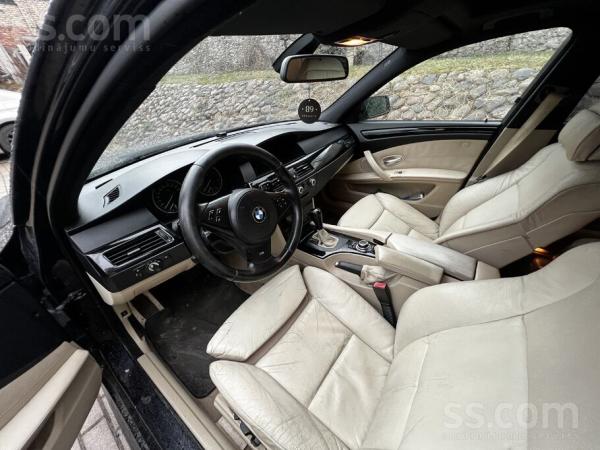 Blue BMW 535 2005 in Riga, with an engine capacity of 3.00 L and mileage of 396 thousand km for 4950 €, photo 5 on AUTOMOTO.COM.LV