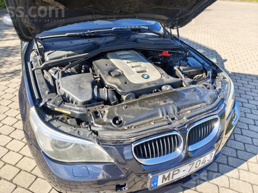 Blue BMW 535 2005 in Jelgava, with an engine capacity of 3.00 L and mileage of 288 thousand km for 4400 €, photo 7 on AUTOMOTO.COM.LV