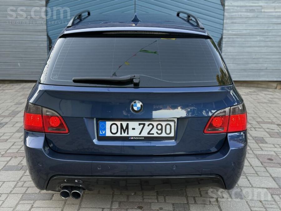 Blue BMW 535 2006 in Jelgava, with an engine capacity of 3.00 L and mileage of 332 thousand km for 5290 €, photo 9 on AUTOMOTO.COM.LV