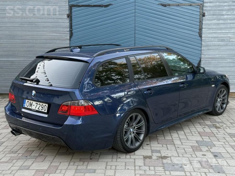 Blue BMW 535 2006 in Jelgava, with an engine capacity of 3.00 L and mileage of 332 thousand km for 5290 €, photo 10 on AUTOMOTO.COM.LV