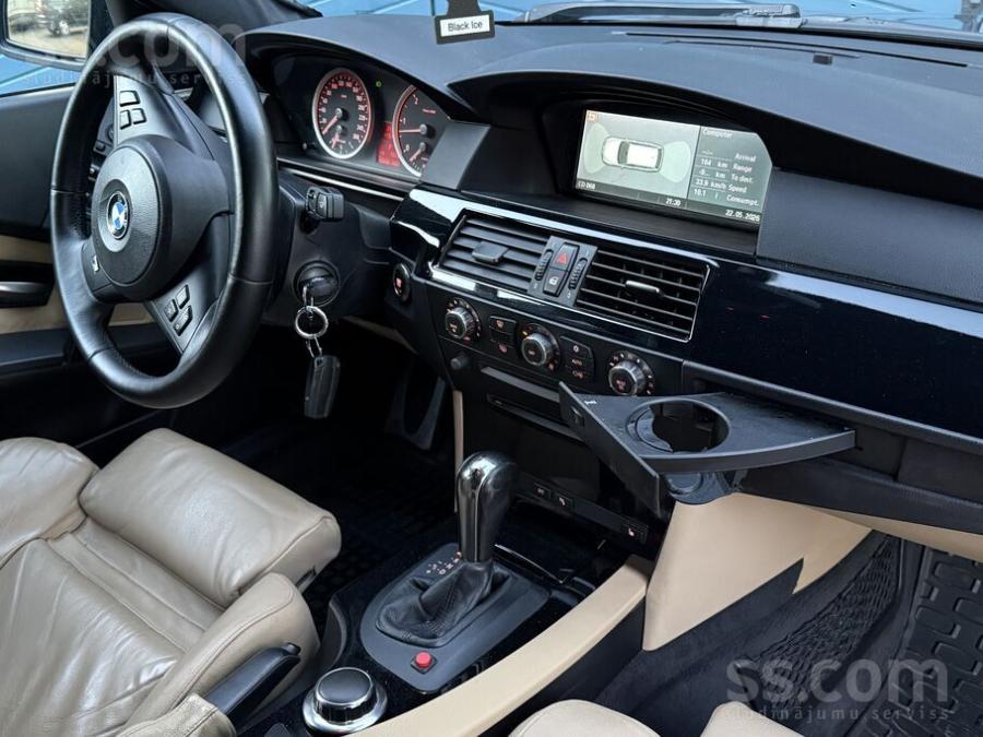 Blue BMW 535 2006 in Jelgava, with an engine capacity of 3.00 L and mileage of 332 thousand km for 5290 €, photo 13 on AUTOMOTO.COM.LV