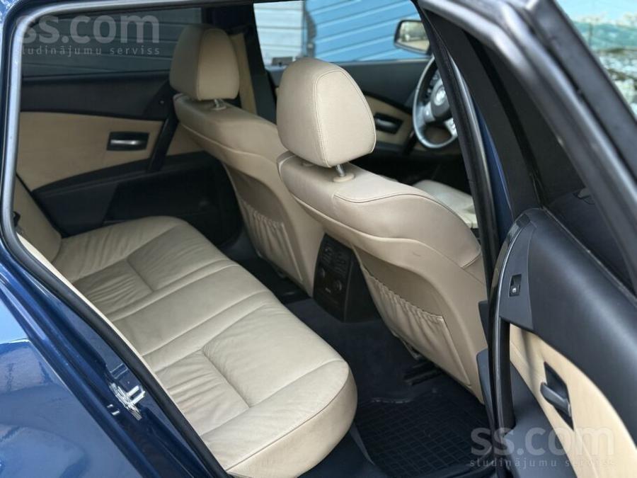 Blue BMW 535 2006 in Jelgava, with an engine capacity of 3.00 L and mileage of 332 thousand km for 5290 €, photo 16 on AUTOMOTO.COM.LV