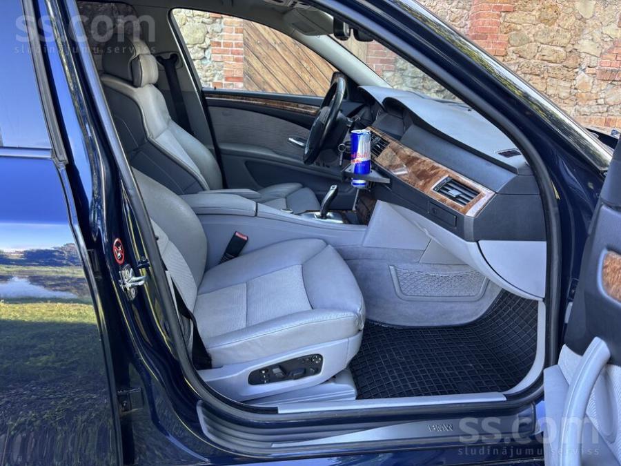 Blue BMW 535 2007 in Bauska, with an engine capacity of 3.00 L and mileage of 0 thousand km for 5500 €, photo 32 on AUTOMOTO.COM.LV