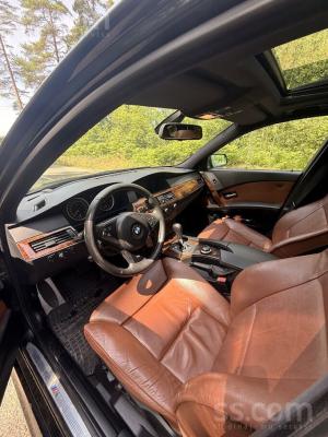 Blue BMW 535 2007 in Riga, with an engine capacity of 3.00 L and mileage of 339 thousand km for 4850 €, photo 6 on AUTOMOTO.COM.LV