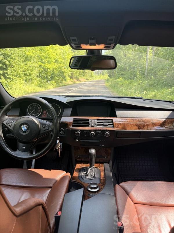 Blue BMW 535 2007 in Riga, with an engine capacity of 3.00 L and mileage of 339 thousand km for 4850 €, photo 6 on AUTOMOTO.COM.LV