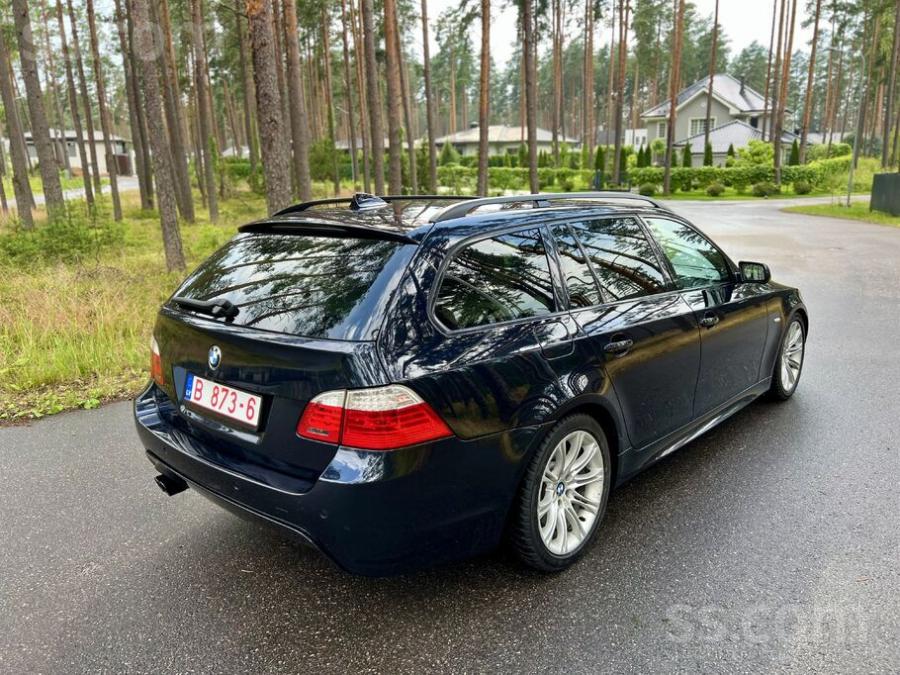 Blue BMW 535 2008 in Riga, with an engine capacity of 3.00 L and mileage of 333 thousand km for 8790 €, photo 3 on AUTOMOTO.COM.LV