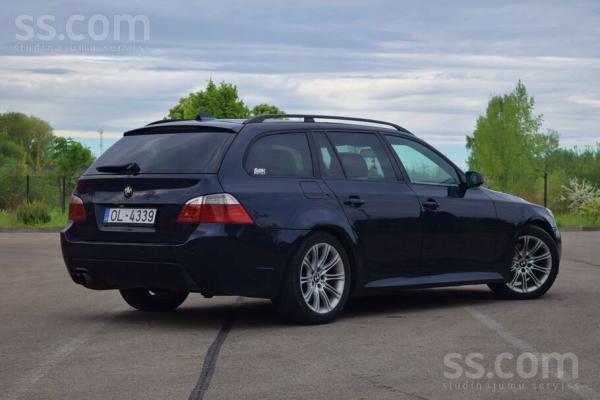 Blue BMW 535 2008 in Jelgava, with an engine capacity of 3.00 L and mileage of 432 thousand km for 6590 €, photo 6 on AUTOMOTO.COM.LV