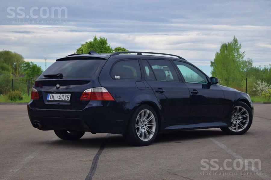 Blue BMW 535 2008 in Jelgava, with an engine capacity of 3.00 L and mileage of 432 thousand km for 6590 €, photo 7 on AUTOMOTO.COM.LV