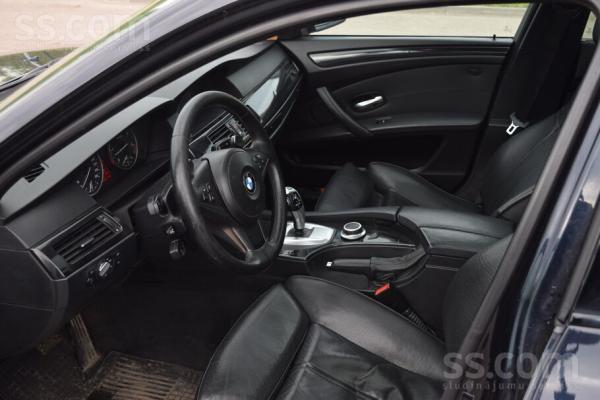 Blue BMW 535 2008 in Jelgava, with an engine capacity of 3.00 L and mileage of 432 thousand km for 6590 €, photo 7 on AUTOMOTO.COM.LV