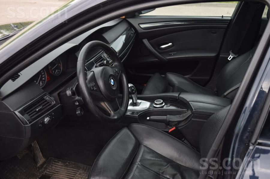 Blue BMW 535 2008 in Jelgava, with an engine capacity of 3.00 L and mileage of 432 thousand km for 6590 €, photo 8 on AUTOMOTO.COM.LV