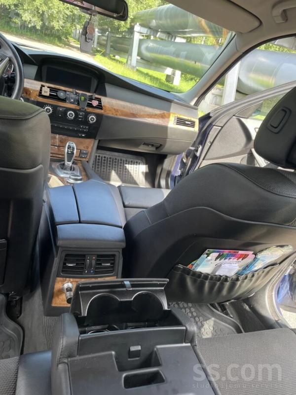 Blue BMW 535 2008 in Riga, with an engine capacity of 3.00 L and mileage of 410 thousand km for 6200 €, photo 5 on AUTOMOTO.COM.LV