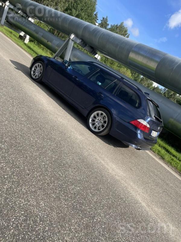 Blue BMW 535 2008 in Riga, with an engine capacity of 3.00 L and mileage of 410 thousand km for 6200 €, photo 9 on AUTOMOTO.COM.LV