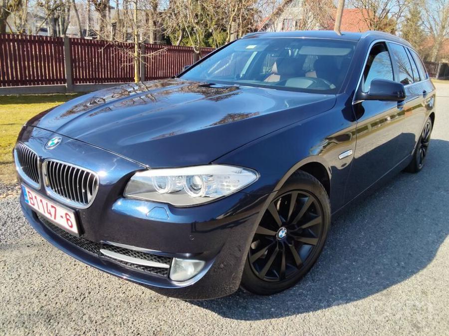 Blue BMW 535 2011 in Riga, with an engine capacity of 3.00 L and mileage of 300 thousand km for 7490 €, photo 1 on AUTOMOTO.COM.LV