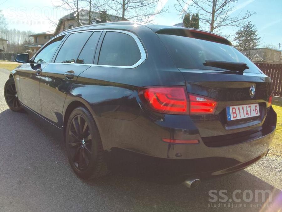 Blue BMW 535 2011 in Riga, with an engine capacity of 3.00 L and mileage of 300 thousand km for 7490 €, photo 10 on AUTOMOTO.COM.LV