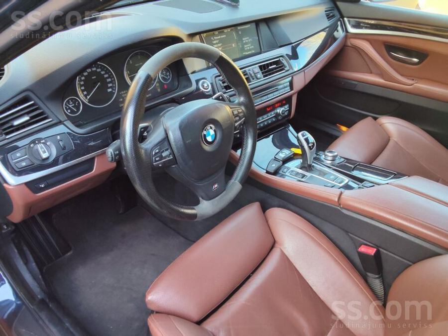 Blue BMW 535 2011 in Riga, with an engine capacity of 3.00 L and mileage of 300 thousand km for 7490 €, photo 22 on AUTOMOTO.COM.LV