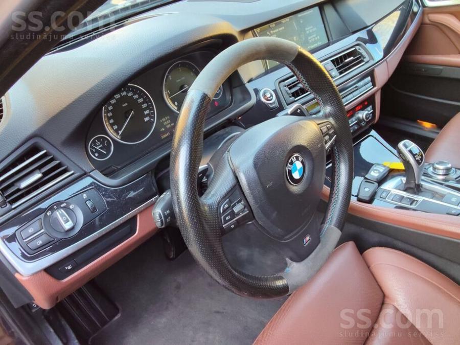 Blue BMW 535 2011 in Riga, with an engine capacity of 3.00 L and mileage of 300 thousand km for 7490 €, photo 23 on AUTOMOTO.COM.LV