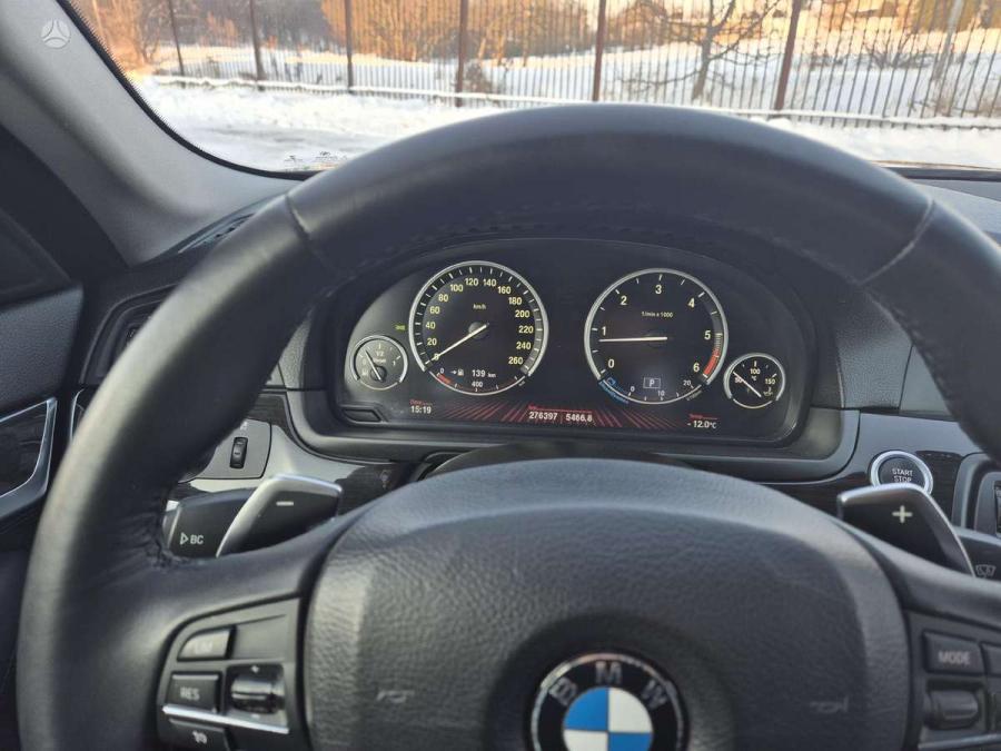 Blue BMW 535 2012 in Kaunas, with an engine capacity of 2.99 L and mileage of 276 thousand km for 8450 €, photo 11 on AUTOMOTO.COM.LV