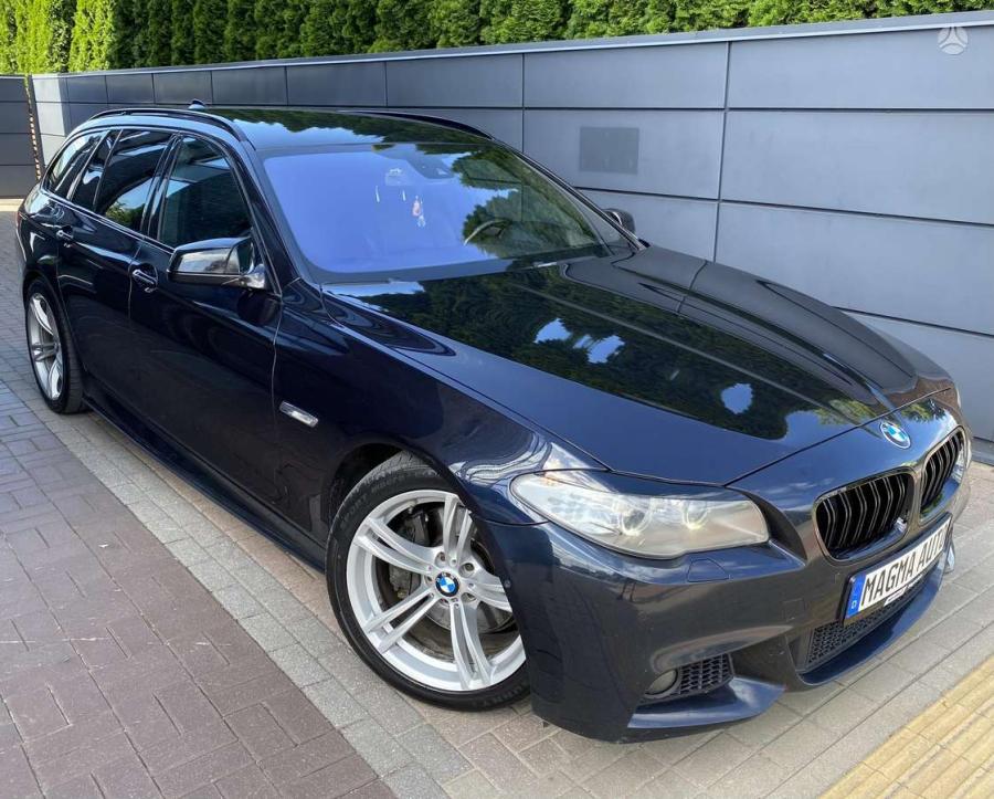 Blue BMW 535 2012 in Marijampole, with an engine capacity of 2.99 L and mileage of 363 thousand km for 7950 €, photo 9 on AUTOMOTO.COM.LV