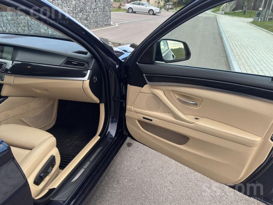 Blue BMW 535 2013 in Rezekne, with an engine capacity of 3.00 L and mileage of 257 thousand km for 9500 €, photo 13 on AUTOMOTO.COM.LV