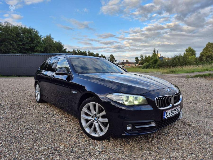 Blue BMW 535 2014 in Utena, with an engine capacity of 2.99 L and mileage of 337 thousand km for 8490 €, photo 1 on AUTOMOTO.COM.LV
