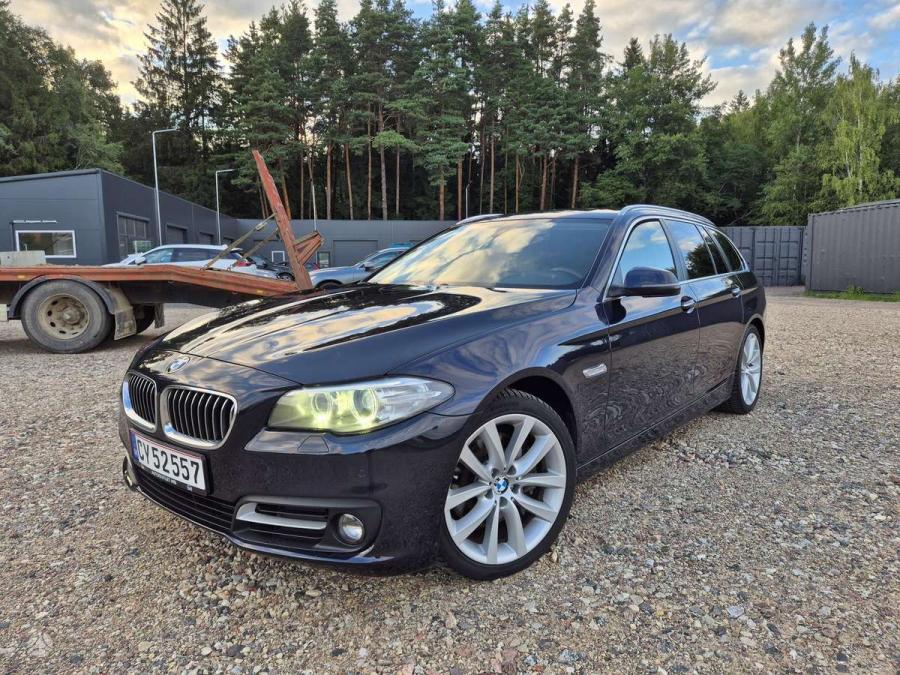 Blue BMW 535 2014 in Utena, with an engine capacity of 2.99 L and mileage of 337 thousand km for 8490 €, photo 3 on AUTOMOTO.COM.LV