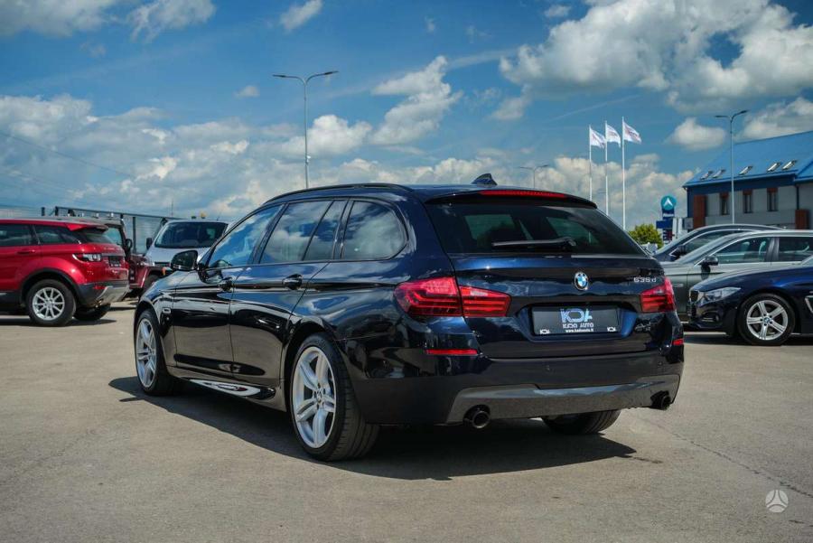 Blue BMW 535 2016 in Kaunas, with an engine capacity of 2.99 L and mileage of 154 thousand km for 16950 €, photo 10 on AUTOMOTO.COM.LV