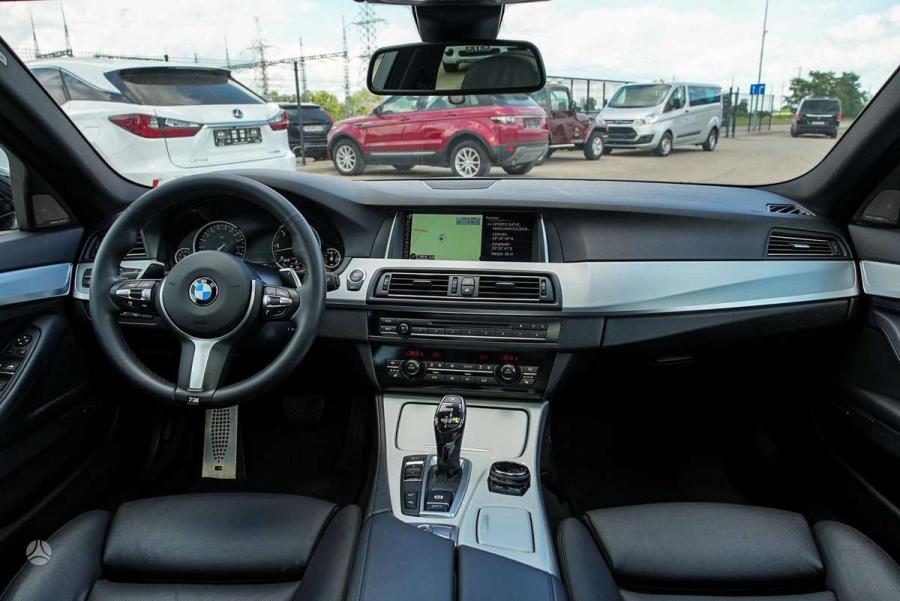 Blue BMW 535 2016 in Kaunas, with an engine capacity of 2.99 L and mileage of 154 thousand km for 16950 €, photo 17 on AUTOMOTO.COM.LV
