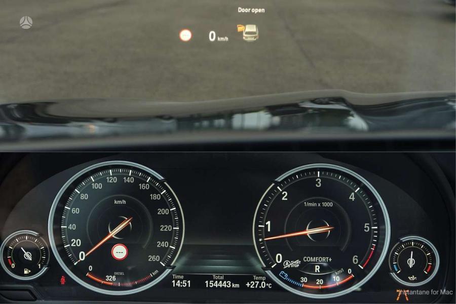 Blue BMW 535 2016 in Kaunas, with an engine capacity of 2.99 L and mileage of 154 thousand km for 16950 €, photo 24 on AUTOMOTO.COM.LV
