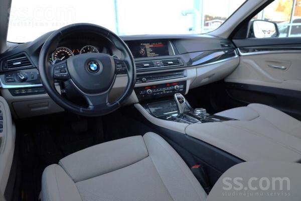 Brown BMW 535 2015 in Riga, with an engine capacity of 3.00 L and mileage of 0 thousand km for 13995 €, photo 8 on AUTOMOTO.COM.LV