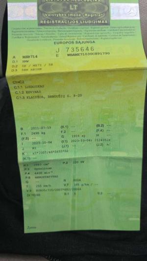 Коричневый БМВ 535 2011 в Кретинга, объемом двигателя 2.99 л и пробегом 325 тыс. км за 7000 €, фото 17 на AUTOMOTO.COM.LV