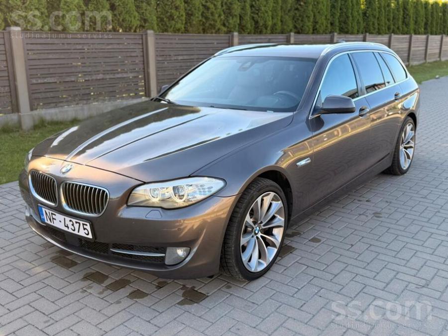Brown BMW 535 2012 in Riga, with an engine capacity of 3.00 L and mileage of 311 thousand km for 9995 €, photo 1 on AUTOMOTO.COM.LV