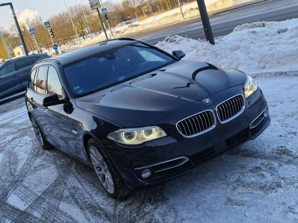 Brown BMW 535 2014 in Vilnius, with an engine capacity of 2.99 L and mileage of 300 thousand km for 13490 €, photo 7 on AUTOMOTO.COM.LV