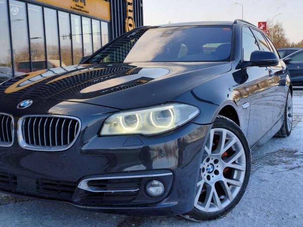 Brown BMW 535 2014 in Vilnius, with an engine capacity of 2.99 L and mileage of 300 thousand km for 13490 €, photo 9 on AUTOMOTO.COM.LV