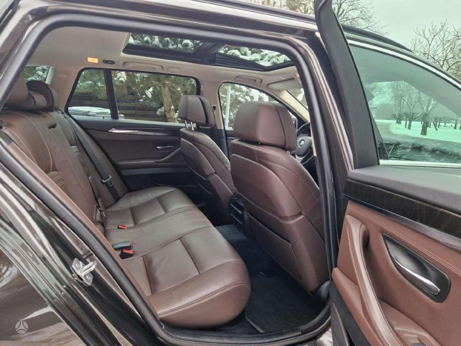Brown BMW 535 2015 in Prienai, with an engine capacity of 3.00 L and mileage of 295 thousand km for 11999 €, photo 15 on AUTOMOTO.COM.LV