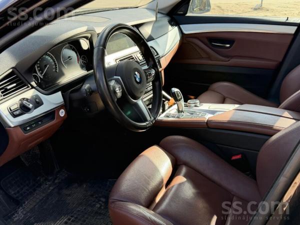 Brown BMW 535 2015 in Riga, with an engine capacity of 3.00 L and mileage of 217 thousand km for 13500 €, photo 5 on AUTOMOTO.COM.LV