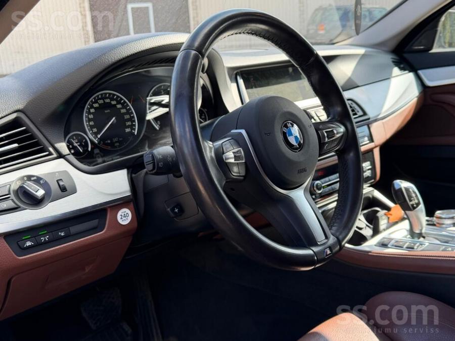 Brown BMW 535 2015 in Riga, with an engine capacity of 3.00 L and mileage of 217 thousand km for 13500 €, photo 7 on AUTOMOTO.COM.LV