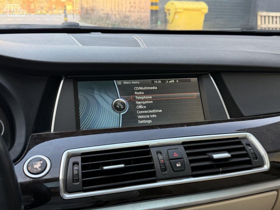 Melns BMW 535 Gran Turismo 2011 Klaipėda, ar dzinēja tilpumu 3.00 L un nobraukumu 306 tūkst. km par 7600 €, foto 21 vietnē AUTOMOTO.COM.LV