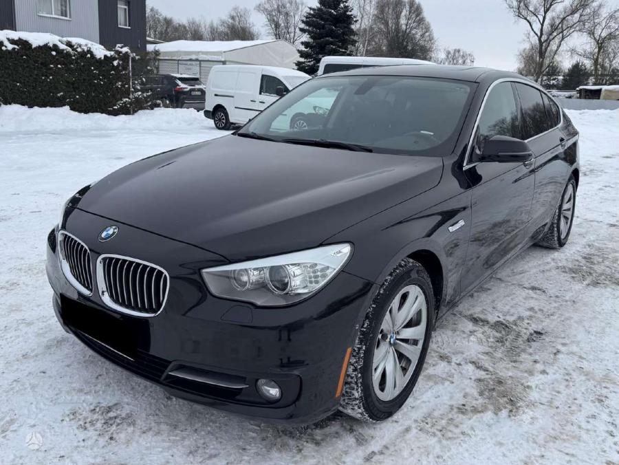 Black BMW 535 Gran Turismo 2015 in Panevezys, with an engine capacity of 2.98 L and mileage of 235 thousand km for 12500 €, photo 1 on AUTOMOTO.COM.LV